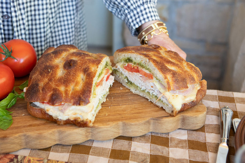 Sunday Dinner with Diane: Pesto Turkey Focaccia Melt — Haven Haus Co